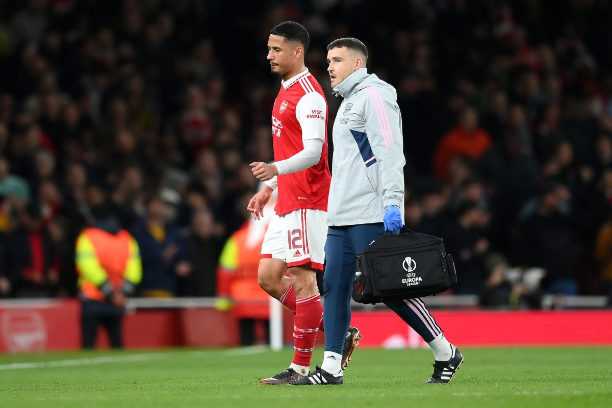 William Saliba "out for several weeks" with back problem - Get French ...